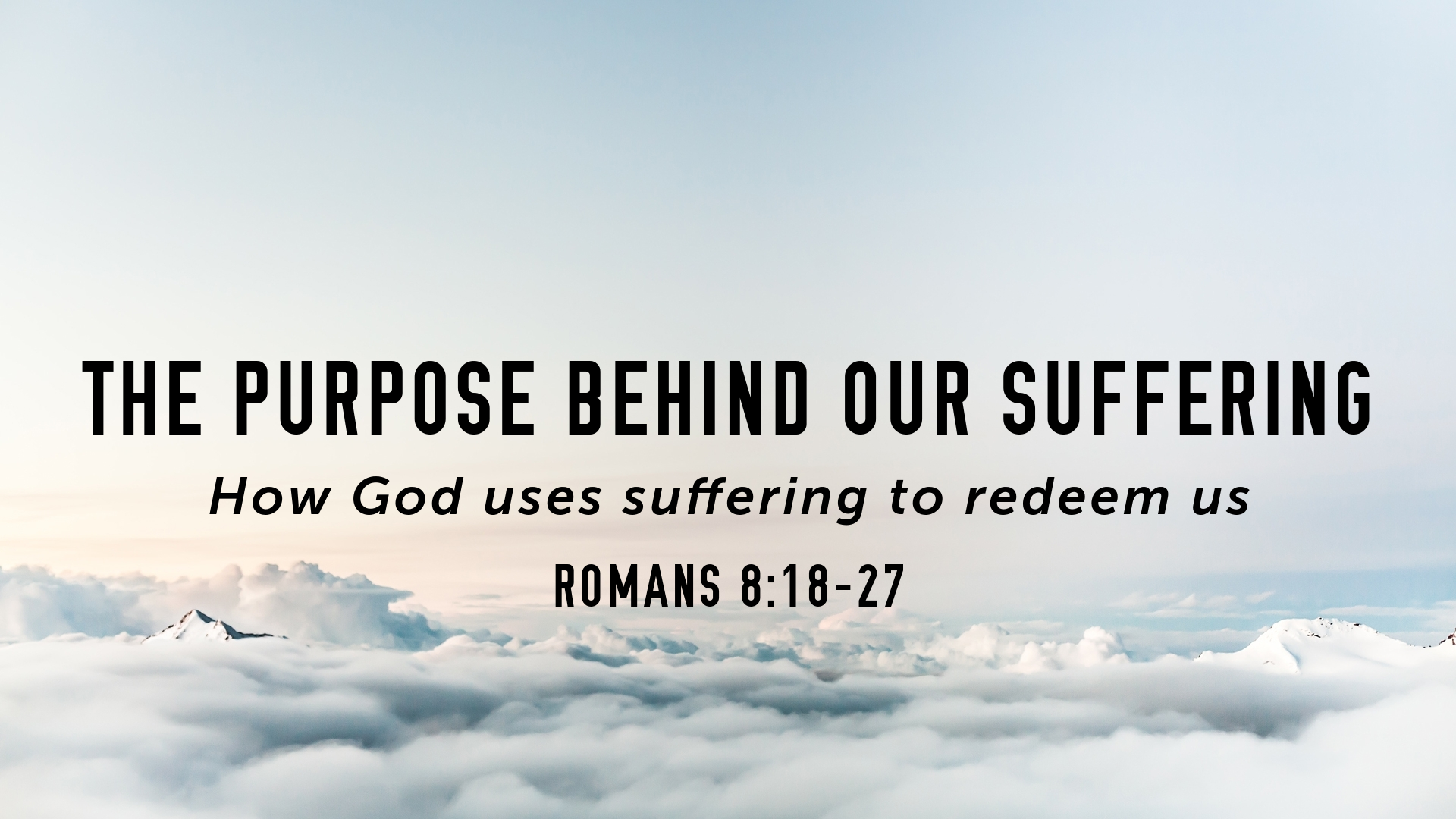 The Purpose Behind Our Suffering - Logos Sermons
