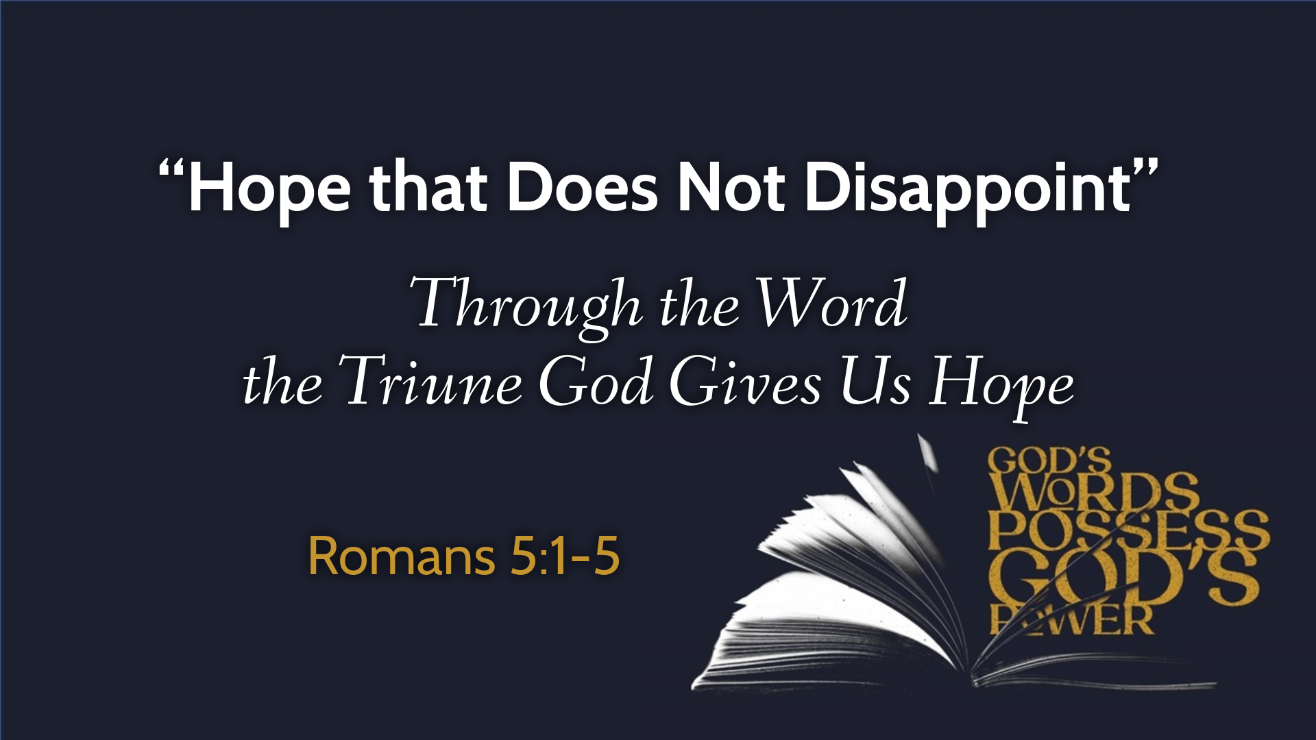 The Holy Trinity, First Sunday after Pentecost - Logos Sermons