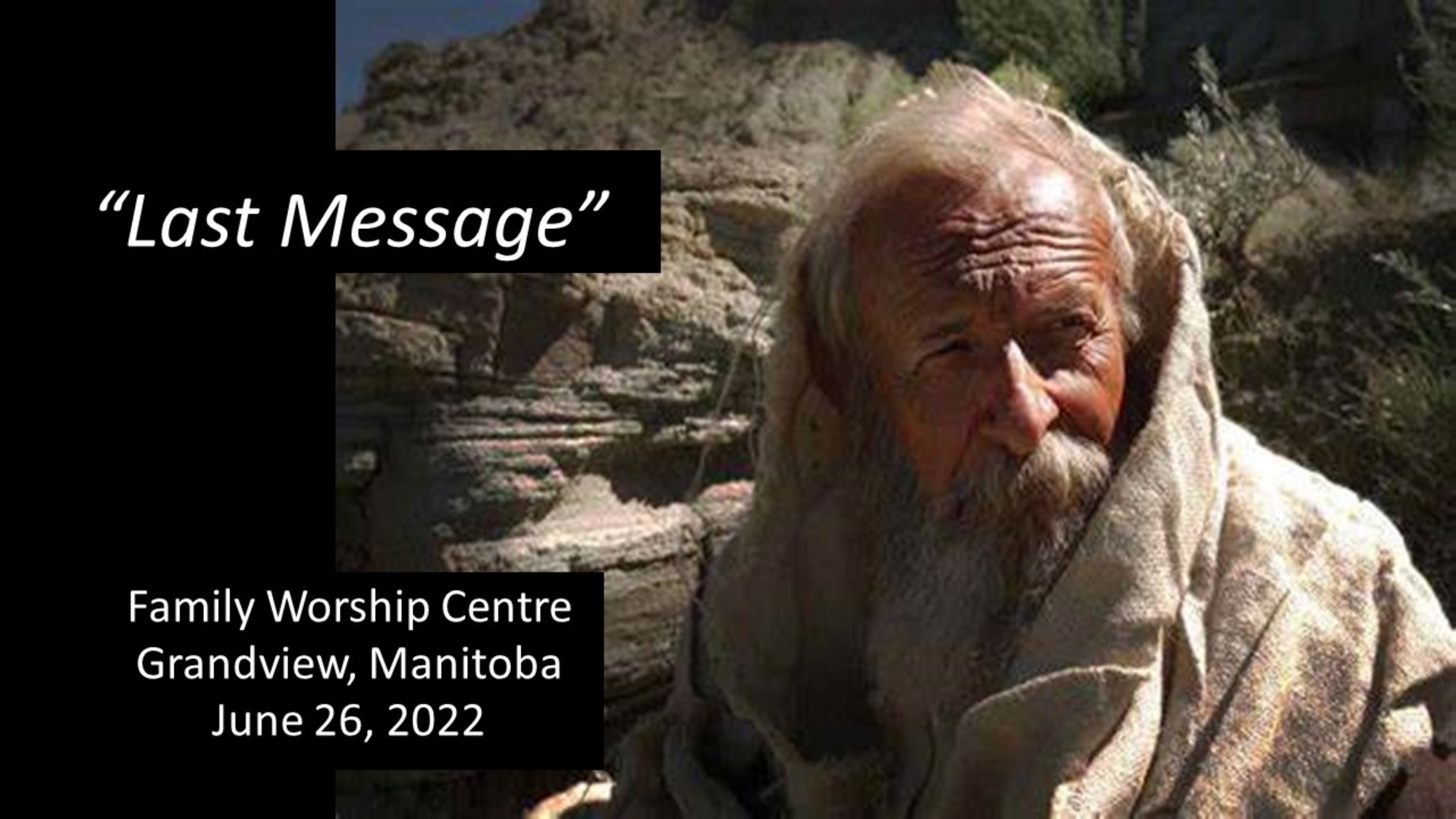 Last Message - Logos Sermons