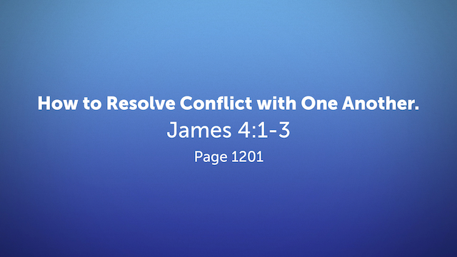 How to Resolve Conflict With One Another - Logos Sermons