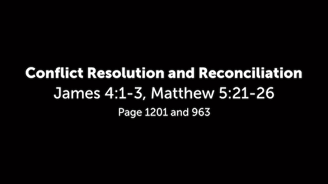 Conflict Resolution and Reconciliation - Logos Sermons