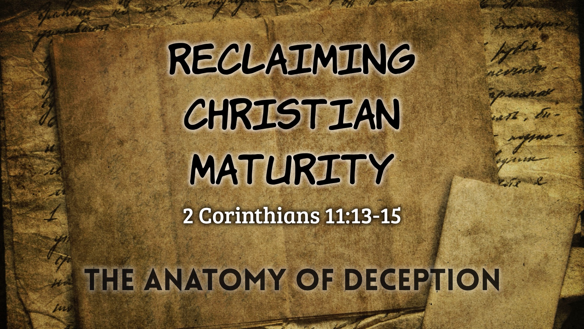 The Anatomy of Deception - Logos Sermons