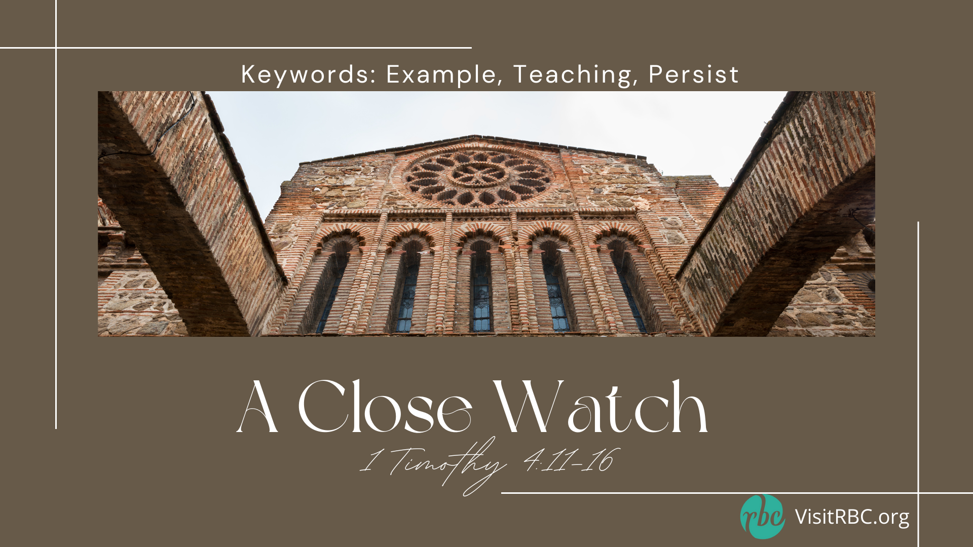 A Close Watch - Logos Sermons