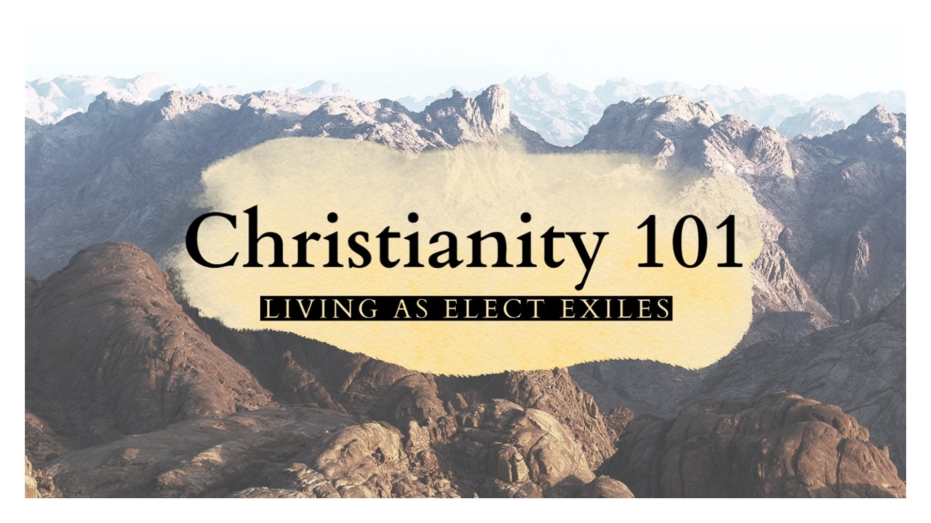 Christianity 101: Living as Elect Exiles - Logos Sermons