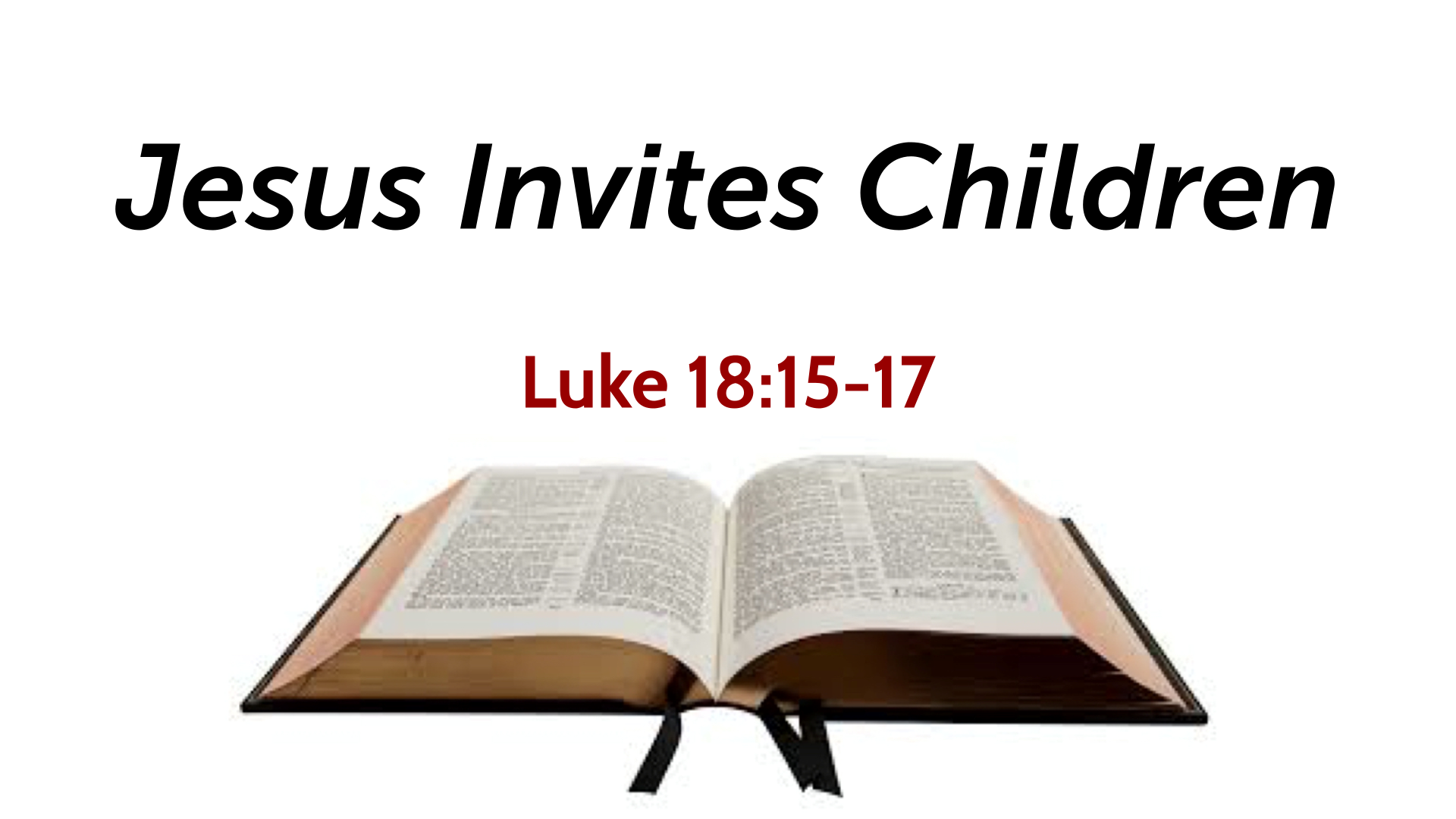 Jesus Invites Children - Logos Sermons