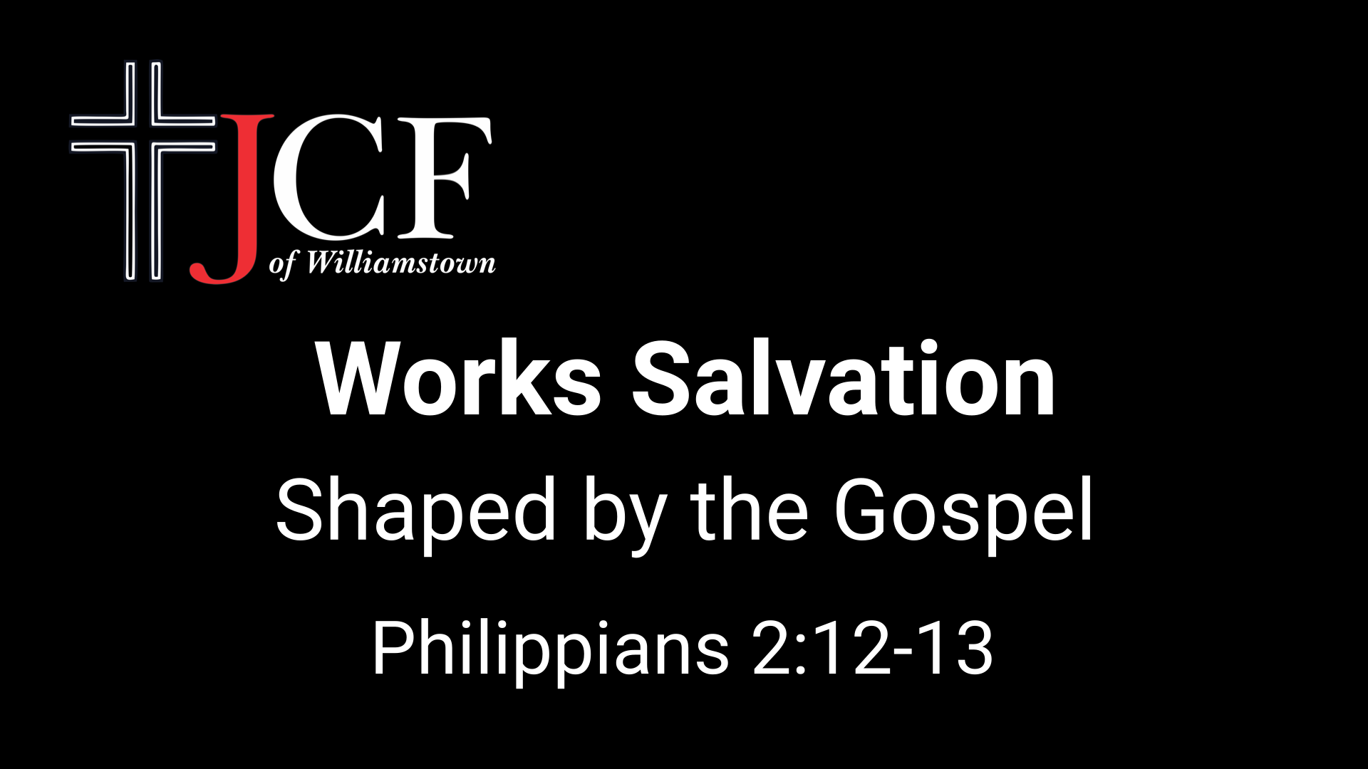 Works Salvation - Logos Sermons