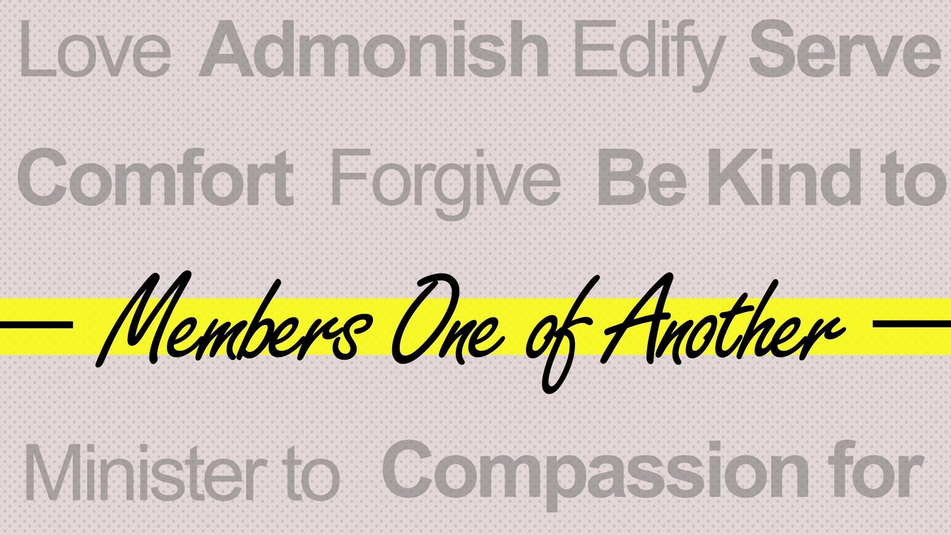 Members One of Another - Logos Sermons