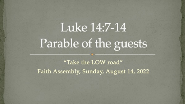 Parable of the Guests - Logos Sermons