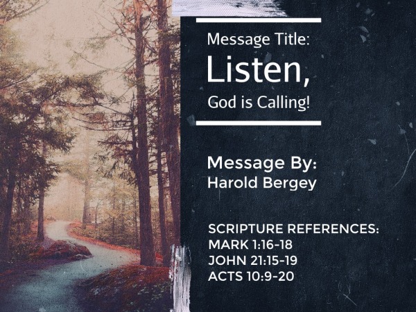 Listen, God is Calling - Logos Sermons