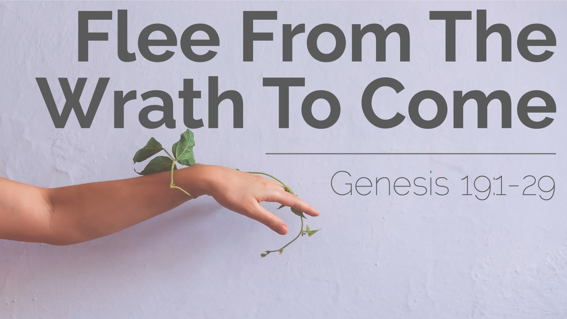 Flee From the Wrath to Come | Genesis 19:1-29 | 07th August 2022 PM ...