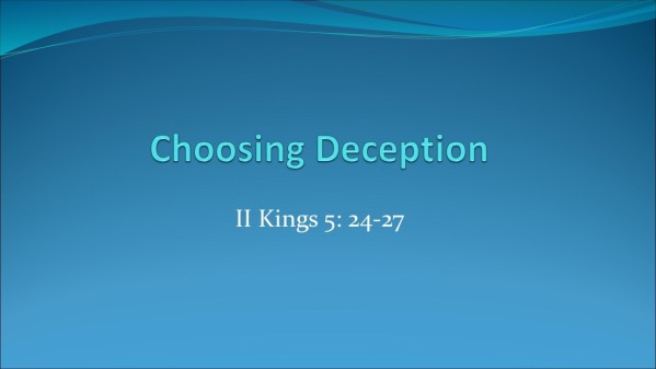 Choosing Deception - Logos Sermons