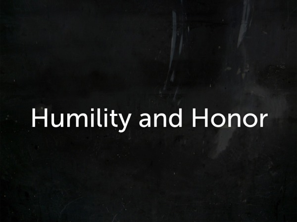 Humility and Honor - Logos Sermons