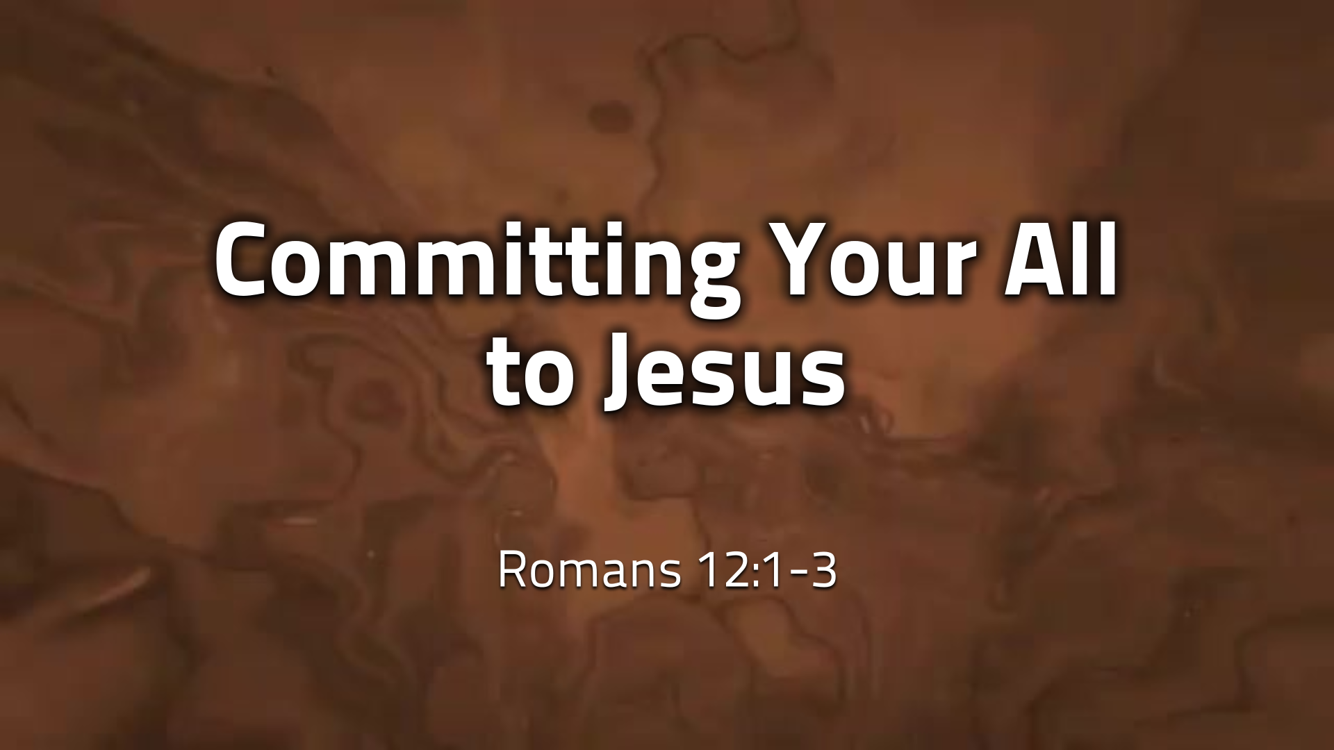 Committing Your All To Jesus - Logos Sermons
