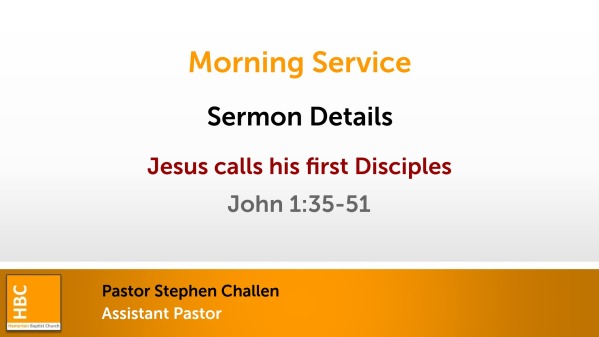 Jesus calls his first Disciples - Logos Sermons