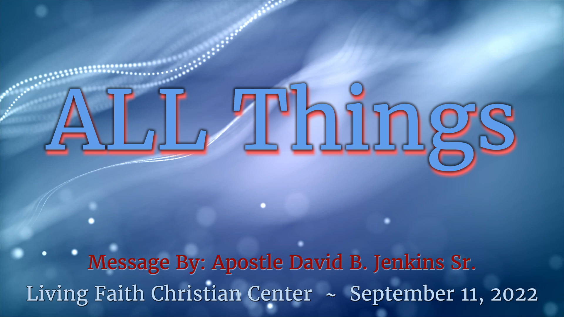 ALL Things - Logos Sermons