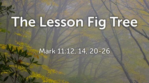 Service - September 25, 2022 The Lesson Fig Tree - Logos Sermons