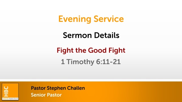 Fight the Good Fight - Logos Sermons