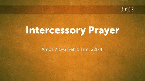 Intercessory Prayer - Logos Sermons