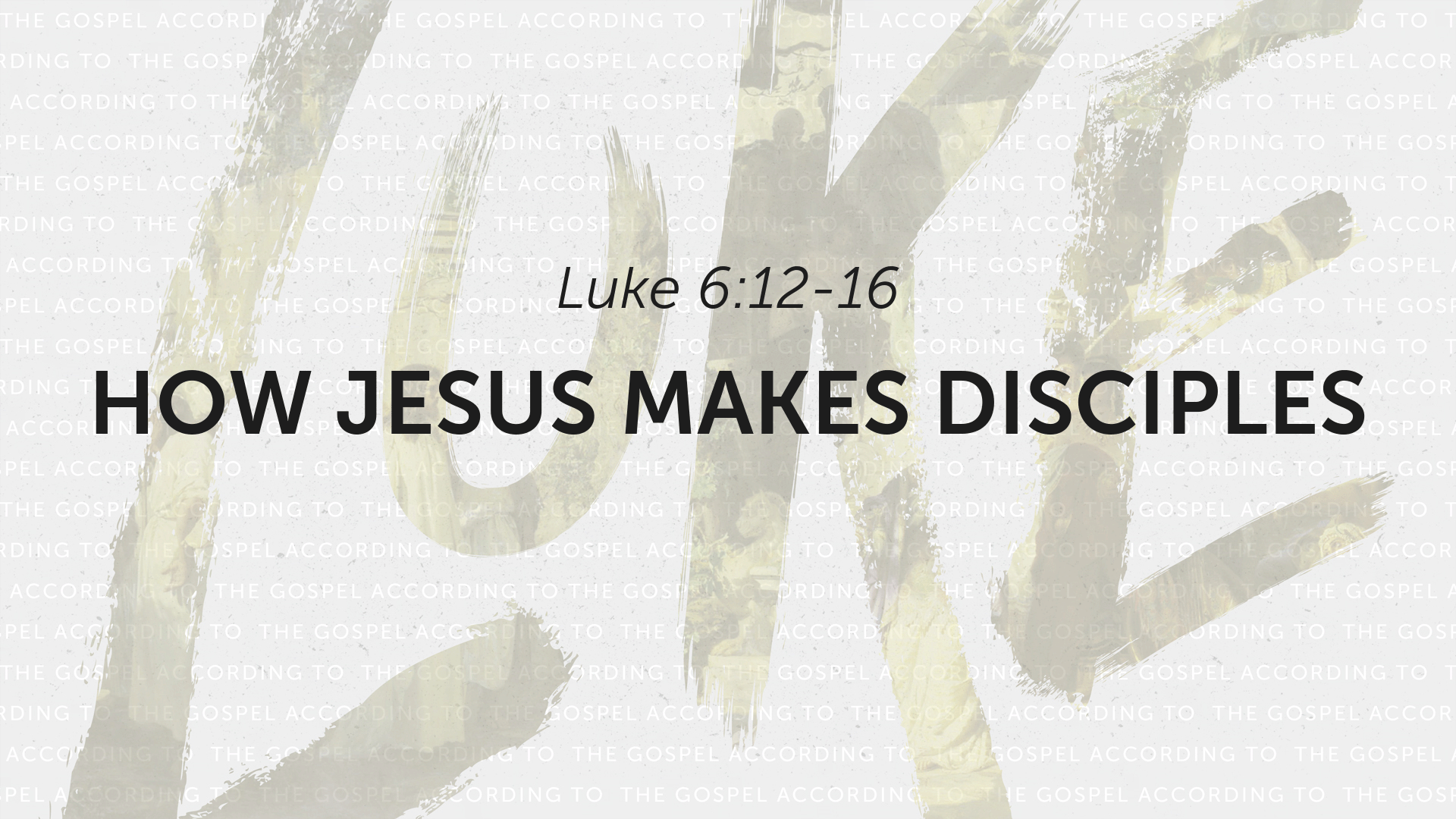 How Jesus Makes Disciples - Logos Sermons