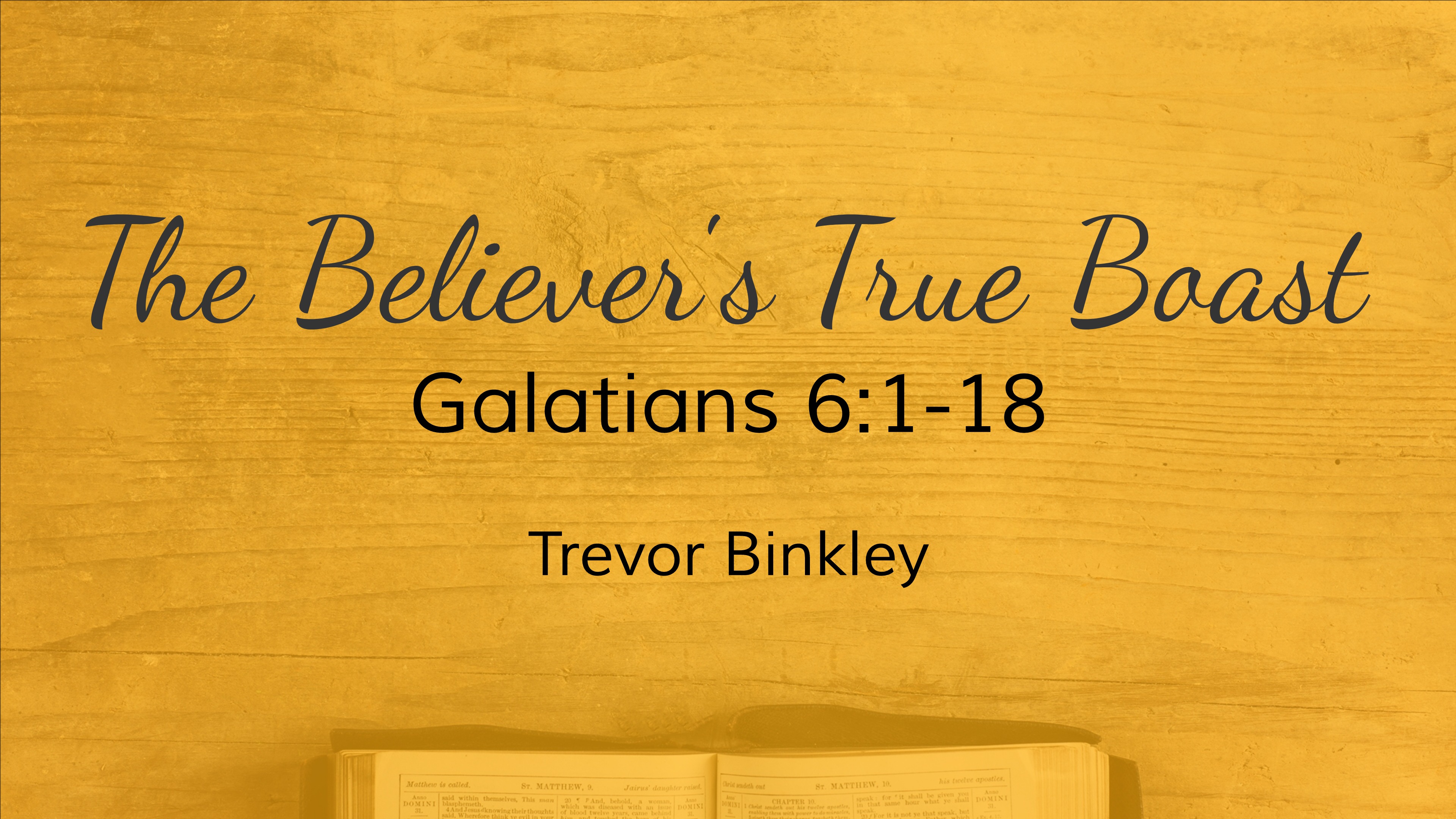 The Believer's True Boast - Logos Sermons