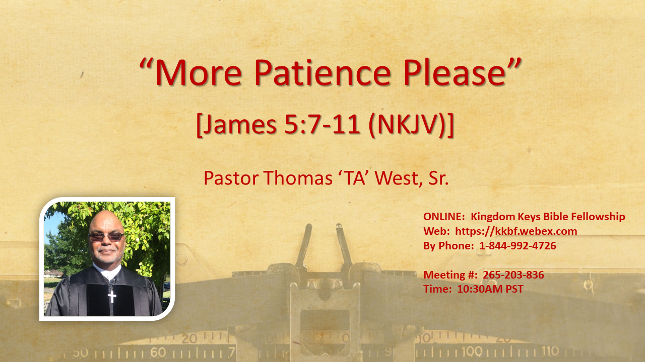 More Patience Please - Logos Sermons