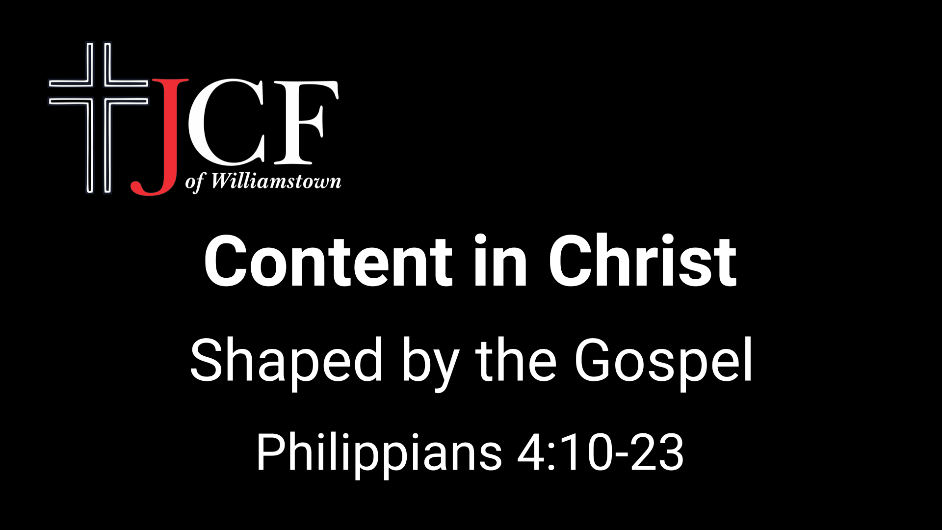 Content in Christ - Logos Sermons