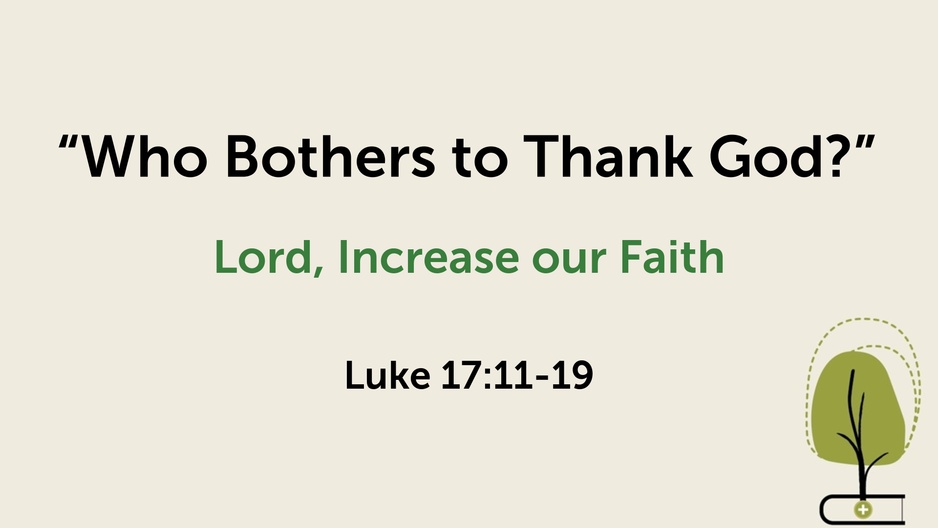 Proper 23--Wednesday - Logos Sermons