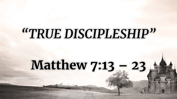 October 16 - True Discipleship - Logos Sermons