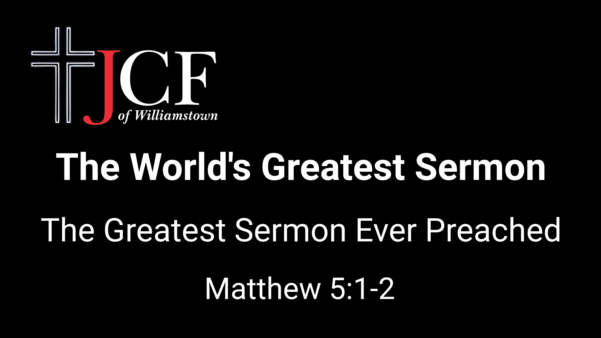 The World's Greatest Sermon - Logos Sermons