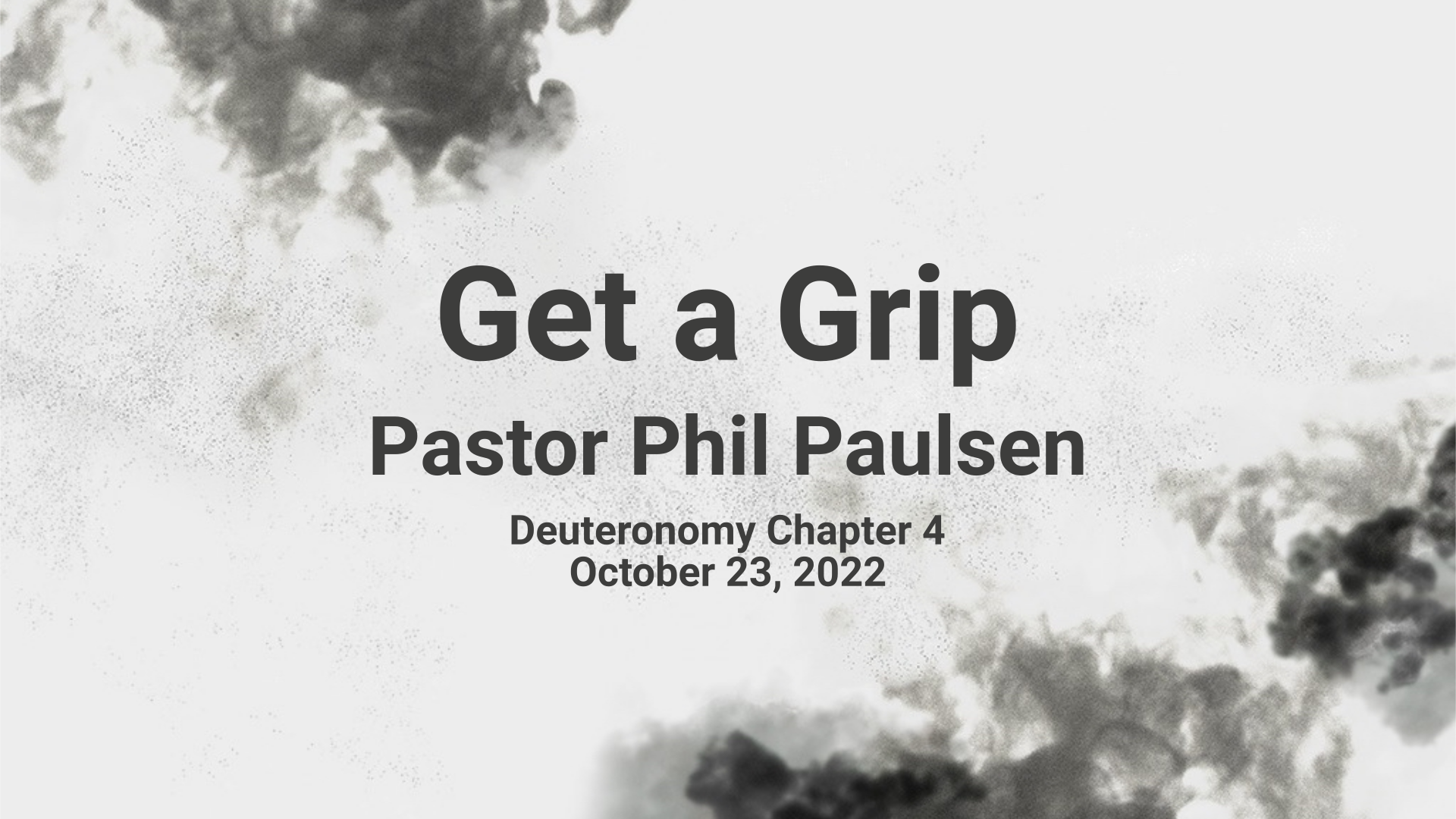 Get a Grip - Logos Sermons