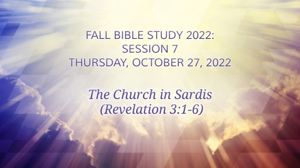 Revelation Study Session 7 Revelation 3 1 6 Logos Sermons