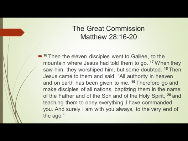 The Great Commission - Logos Sermons