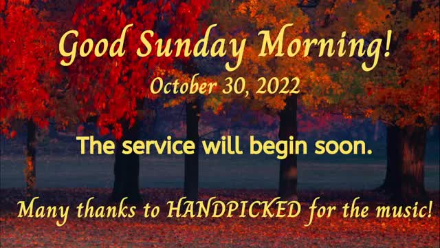 October 30, 2022 —FB Message - Logos Sermons