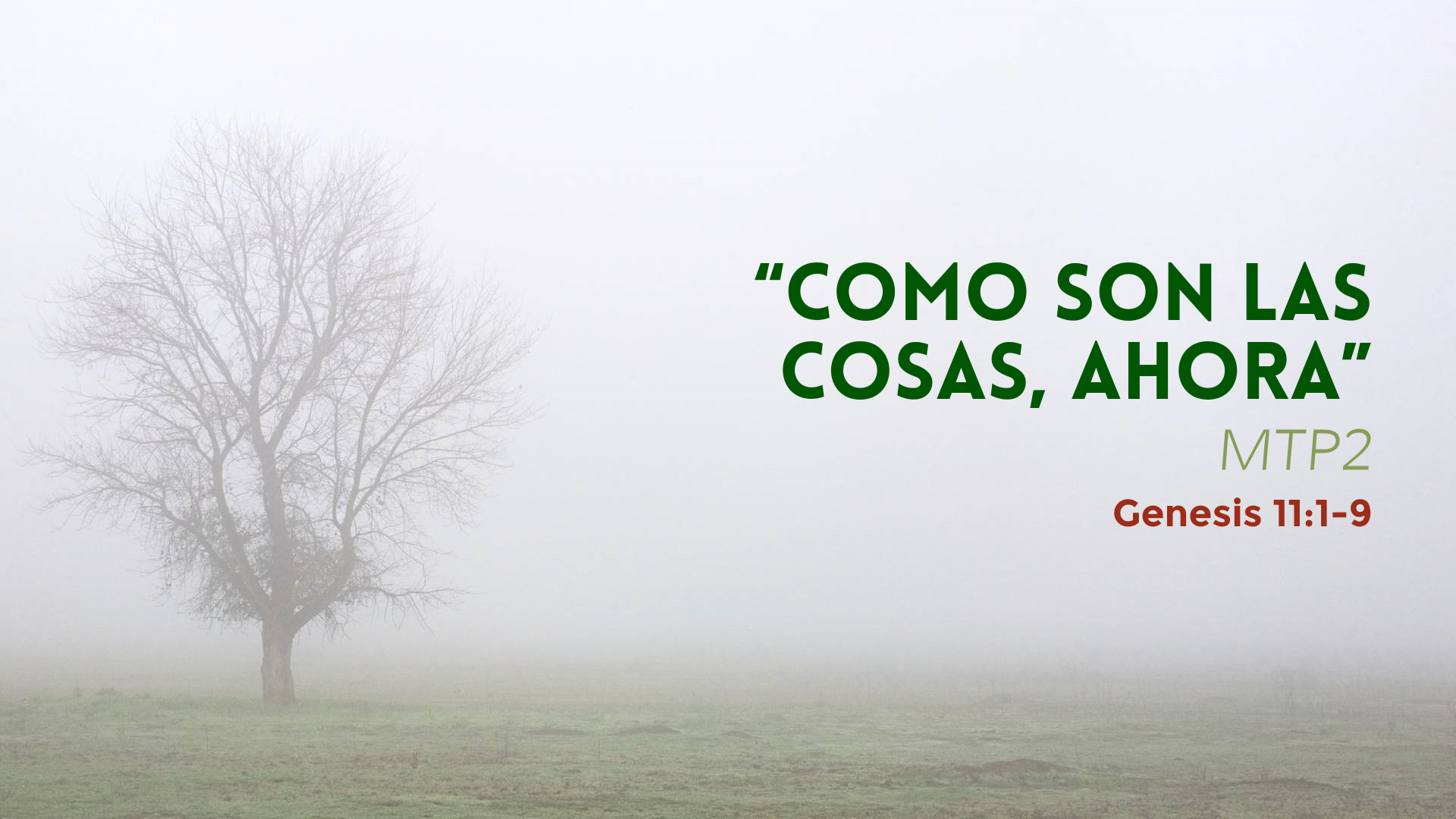 "Como Son Las Cosas, Ahora" - Logos Sermons