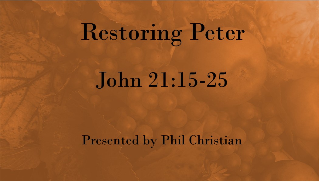 Restoring Peter - Logos Sermons