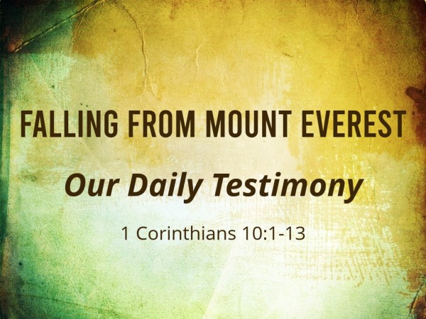 Falling from Mount Everest - Logos Sermons