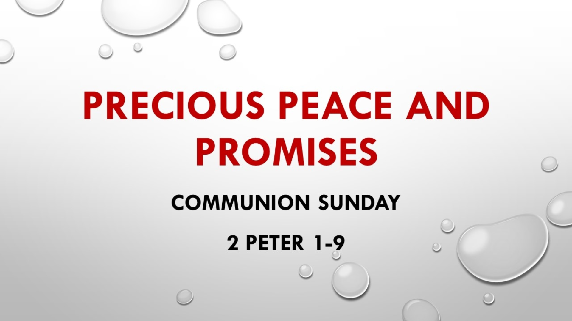 Precious Peace and Promises - Logos Sermons