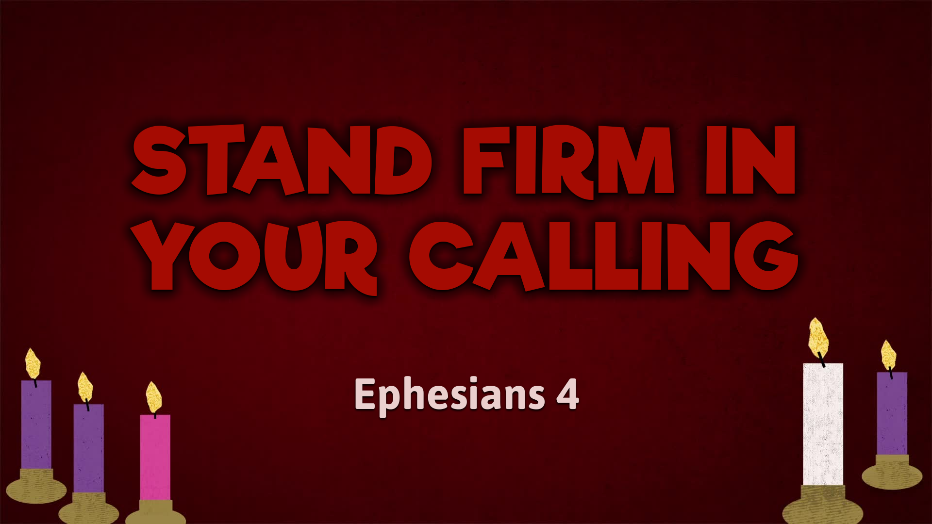 Stand Firm In Your Calling - Logos Sermons