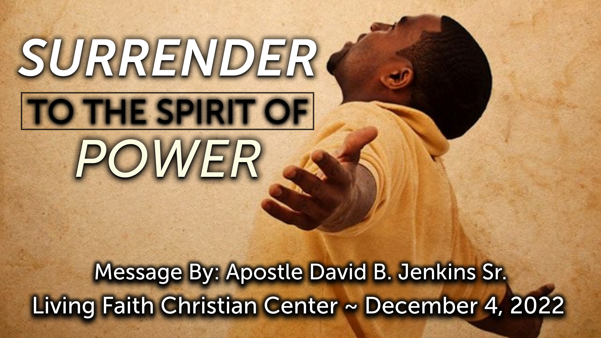 SURRENDER TO THE SPIRIT OF POWER - Logos Sermons