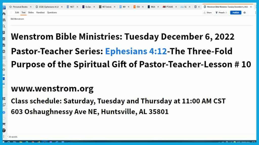 Ephesians 4.12-The Three-Fold Purpose of the Spiritual Gift of Pastor ...