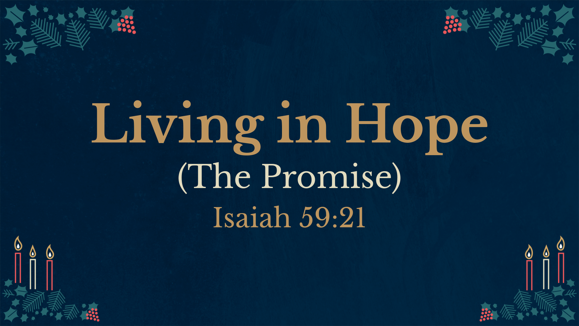 Living in Hope - Logos Sermons
