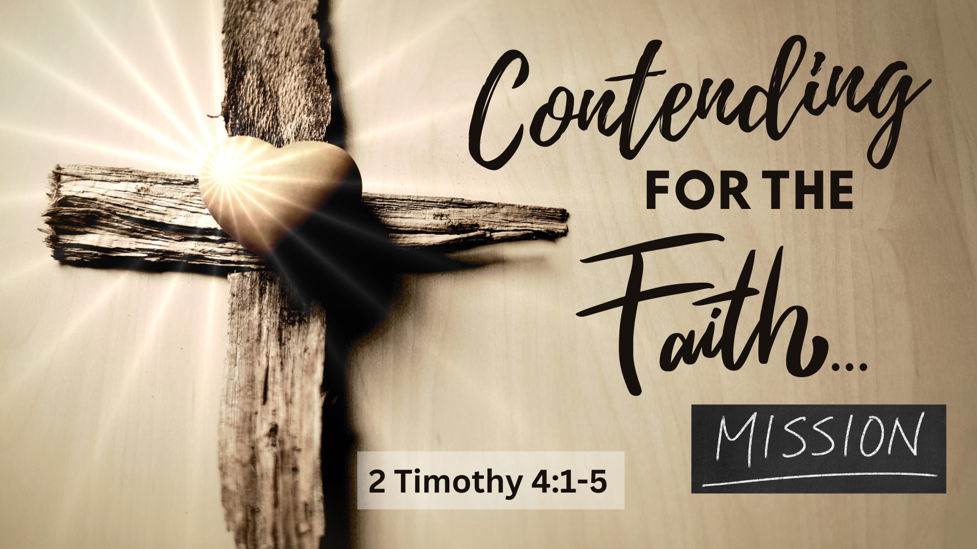 Contending For The Faith - Mission - Logos Sermons