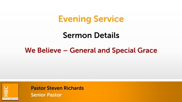 The Doctrine of the Grace of God - 1. General and Special Grace - Logos ...