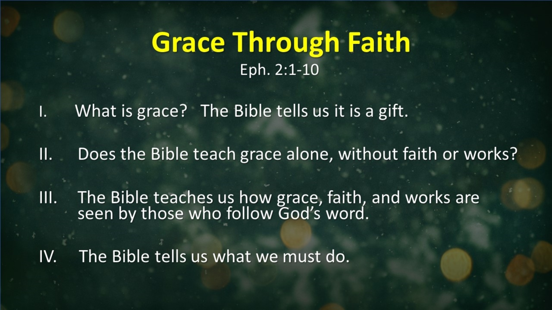 Grace Through Faith - Logos Sermons