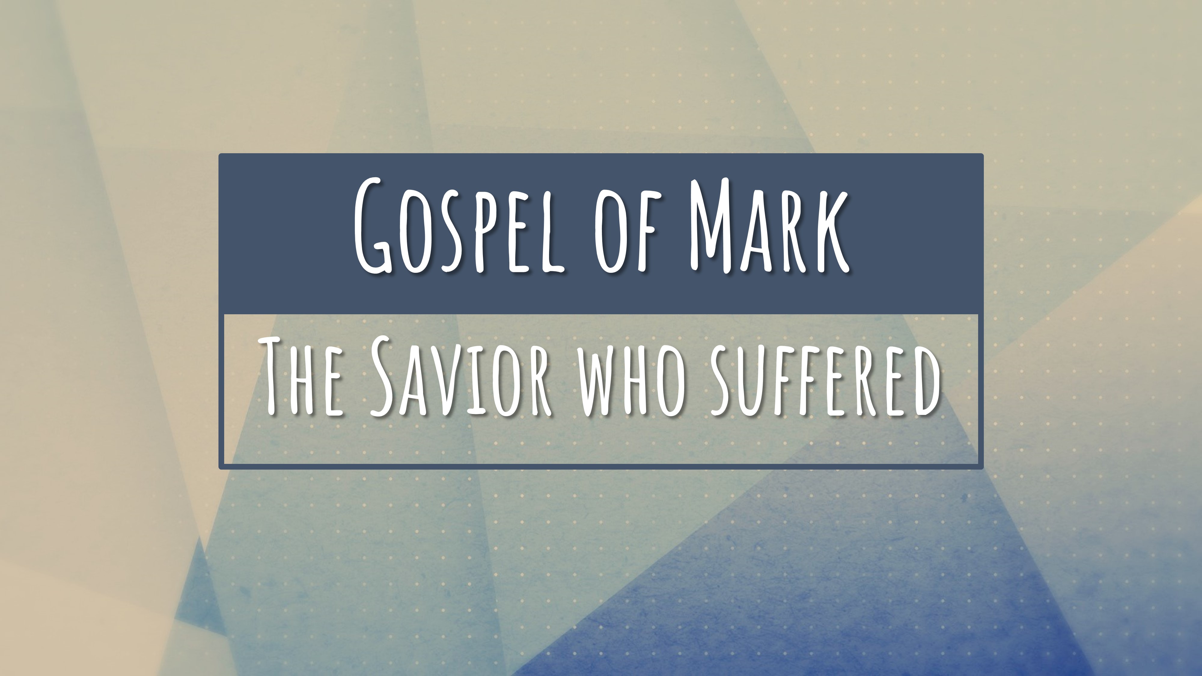 Gospel of Mark - Logos Sermons
