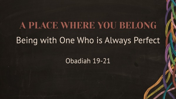 A Place Where You Belong - Logos Sermons