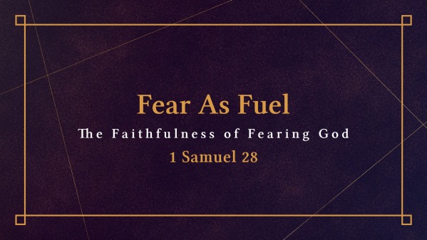 January 29, 2023 - Fear As Fuel - Logos Sermons