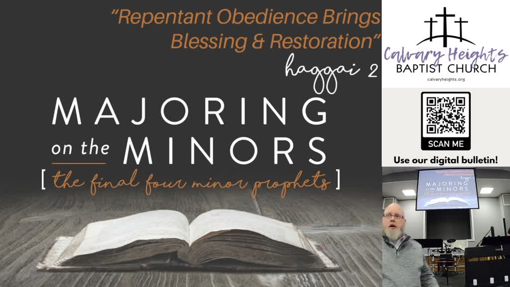 "Repentant Obedience Brings Blessing and Restoration" (Haggai 2 ...