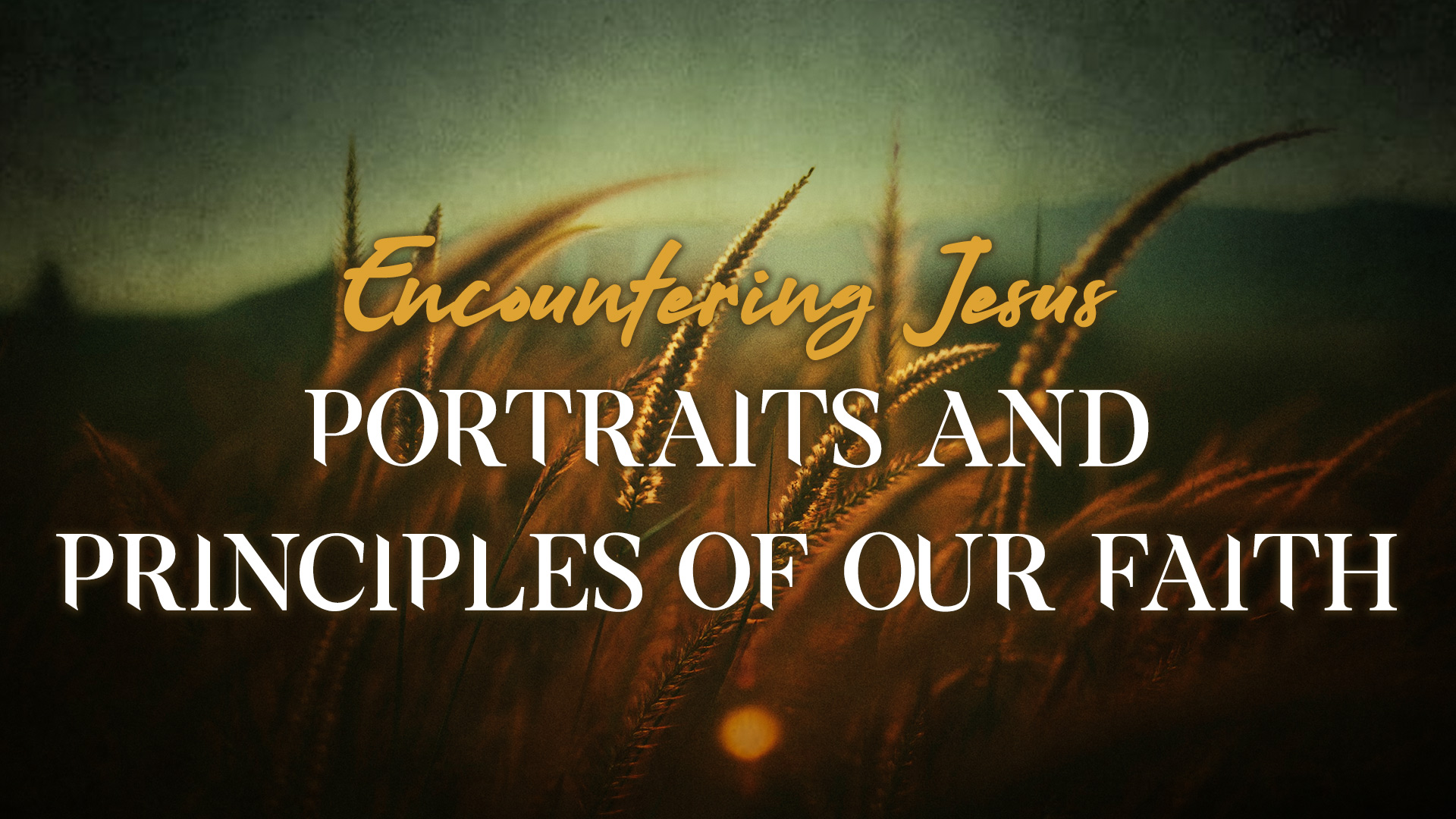 Portraits and Principles of Our Faith - Logos Sermons