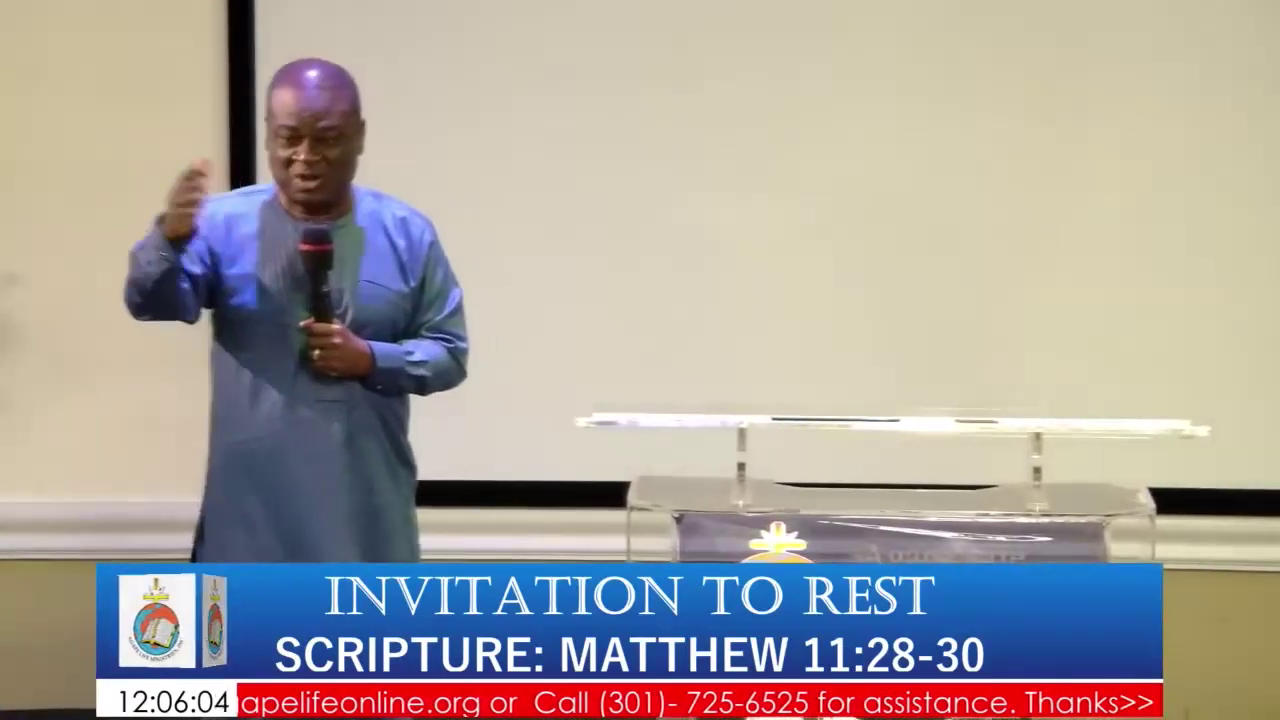 INVITATION TO REST DECEMBER 11, 2022 By REV. DR. GEORGE ADDAE-MINTAH ...
